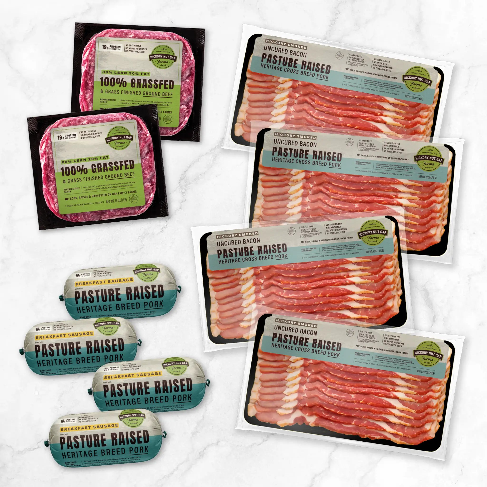 Curated Meat Boxes | Grassfed Beef & Pasture Raised Pork – Hickory Nut Gap